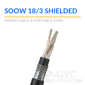 18 AWG 3 Conductor Shielded SOOW Cable | Allied Wire & Cable